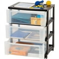 IRIS 3-Drawer Rolling Storage Cart - Walmart.com