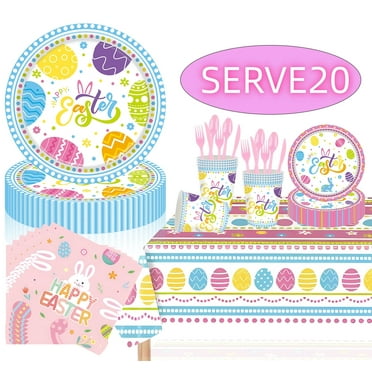 Easter Paper plates Easter Party Supplies Disposable Bunny Plates ...