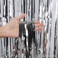 Silver Streamers Metallic Party Backdrop - Foil Fringe Tinsel Curtain ...