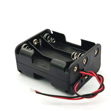 10-AA Battery Slot Spring Clip Holder Case Plastic Storage Box Flat ...