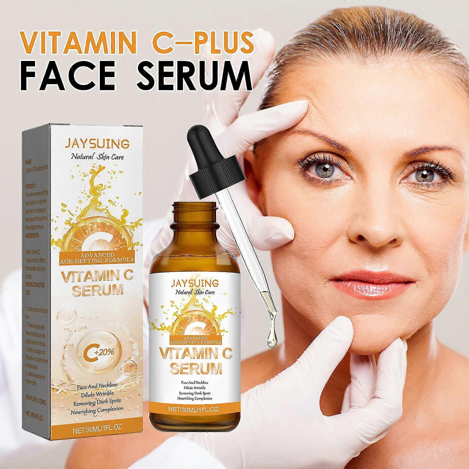 Esencia antienvejecimiento con vitamina C de Jaysuing que atenúa las manchas y las líneas finas ...