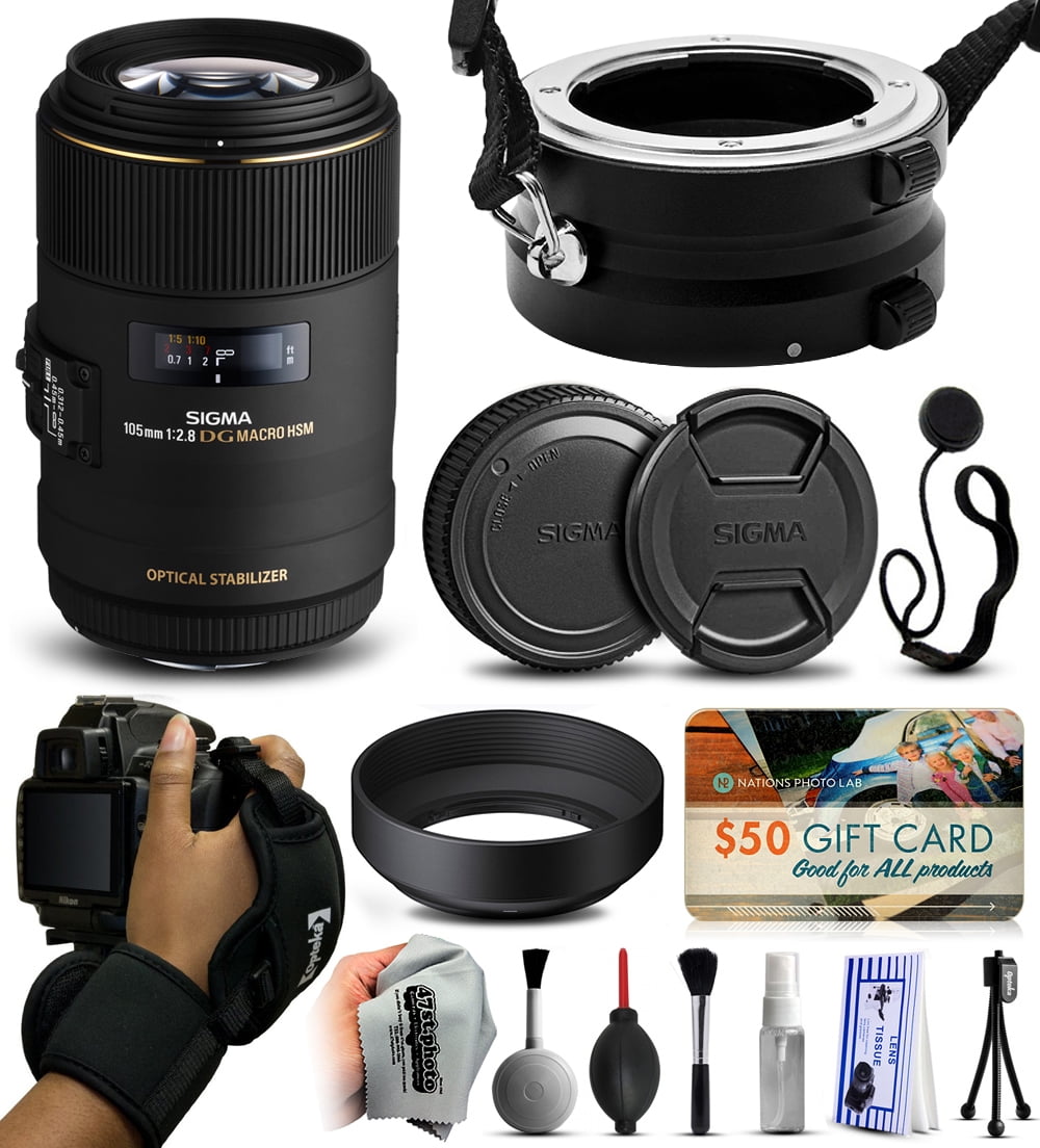Sigma 105mm F2.8 EX DG OS HSM Macro Kits - Walmart.com