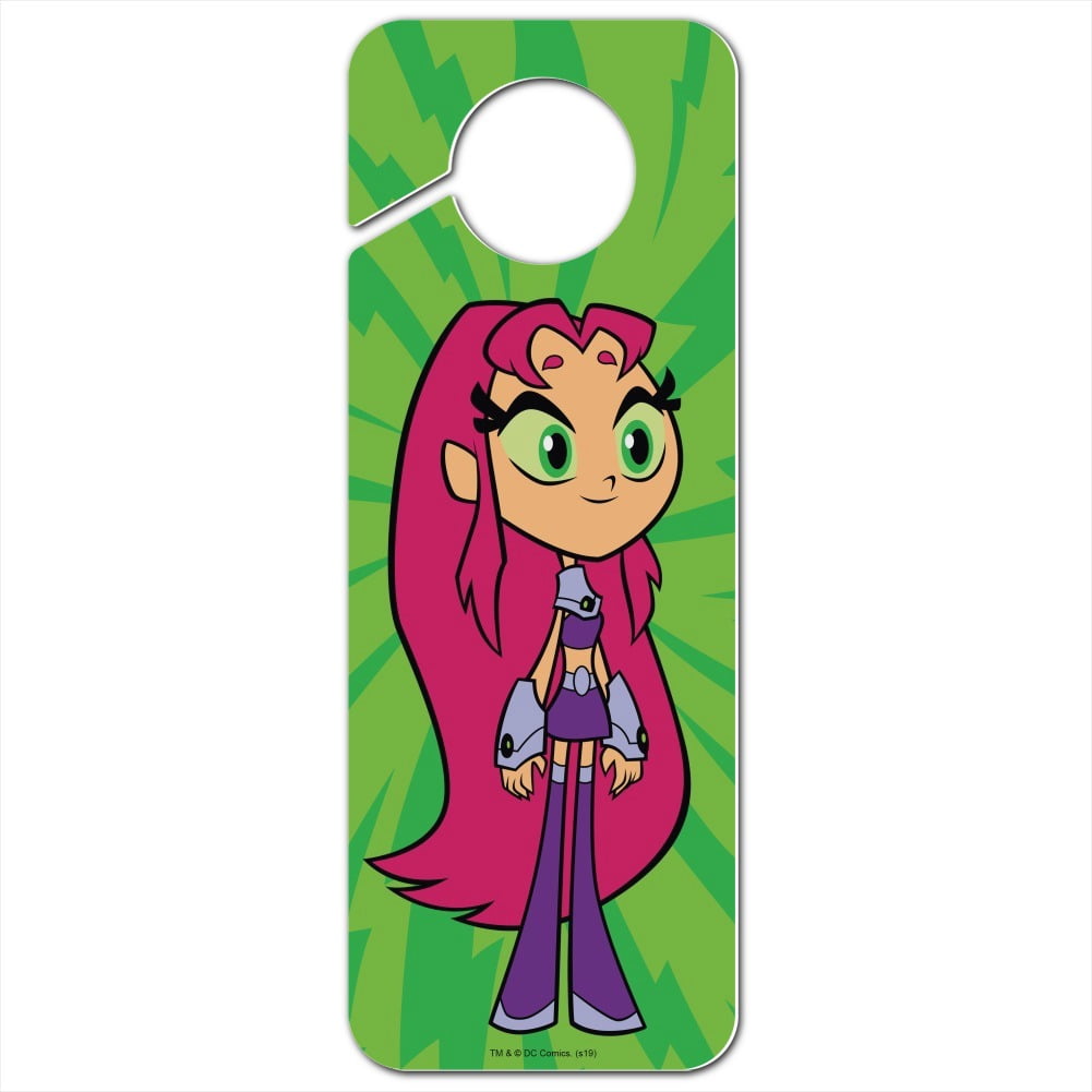 Teen Titans Go! Starfire Plastic Door Knob Hanger Sign - Walmart.com