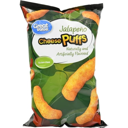 Great Value Gluten-Free Jalapeño Cheese Puffs, 9 Oz. – Walmart ...
