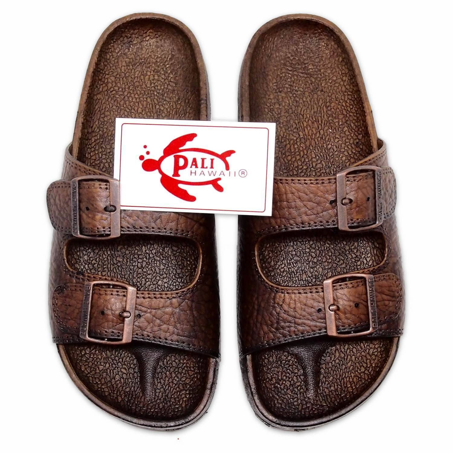 Pali Hawaii BUCKLE BROWN Jandals with Certificate of Authenticity ...