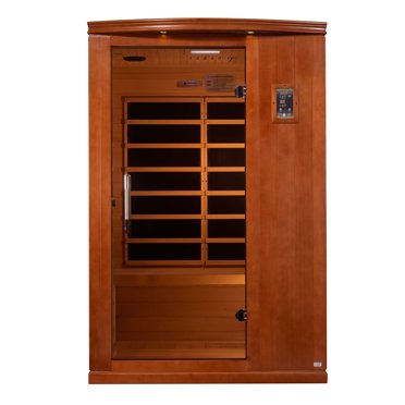 Heat Wave Saunas Infrared Hemlock Sauna for 4 People with 9 Low-EMF Carbon Heaters ...