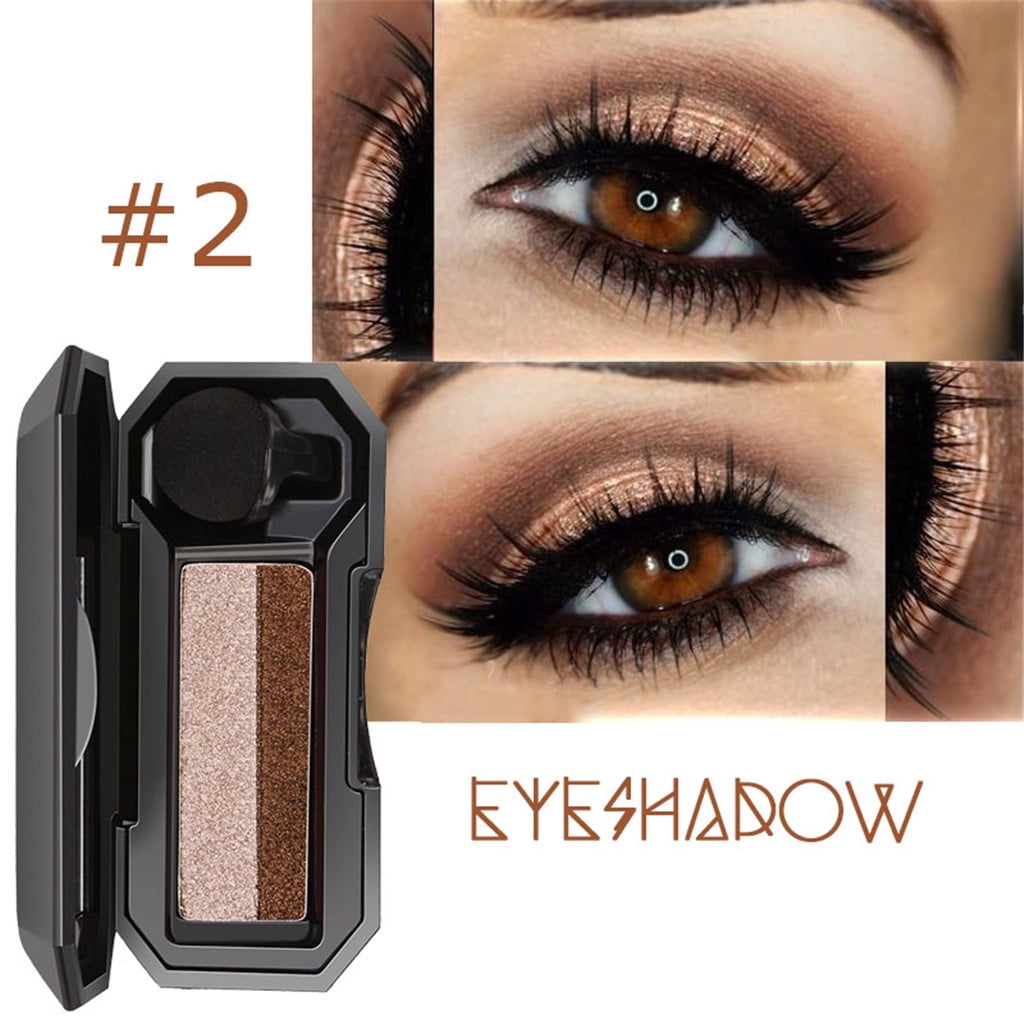 HIMIWAY Two-color Eyeshadow Makeup Powder Flexibility Lasting - Walmart.com