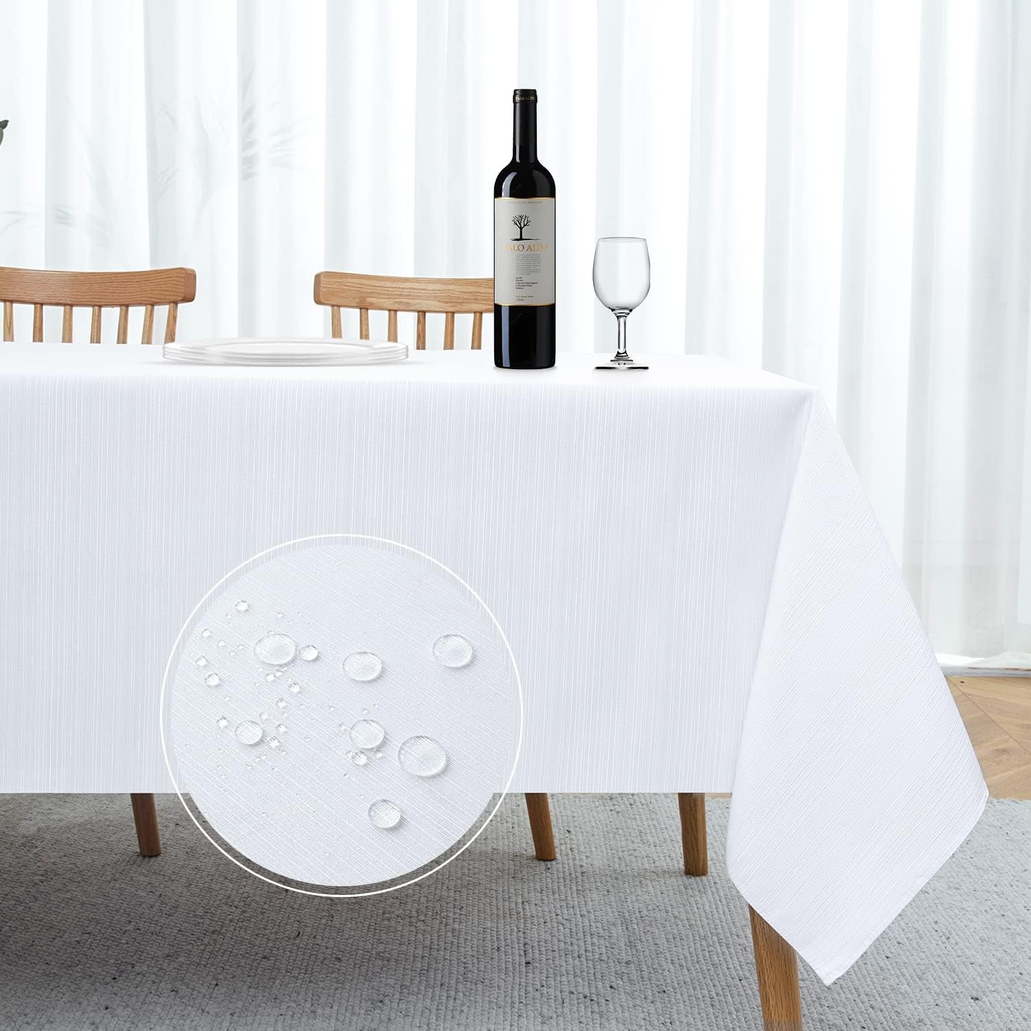 Click here for Xinqihang Jacquard Rectangle Tablecloth-Geometric... prices