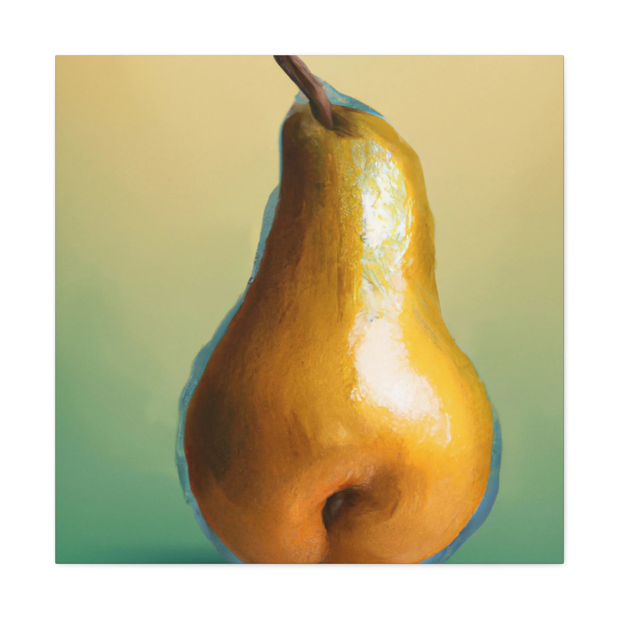 Pear in Vivid Color - Canvas - Walmart.com