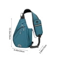 Cebalnir Men's Sling Chest Crossbody Bag Water Proof Woven Fabric ...