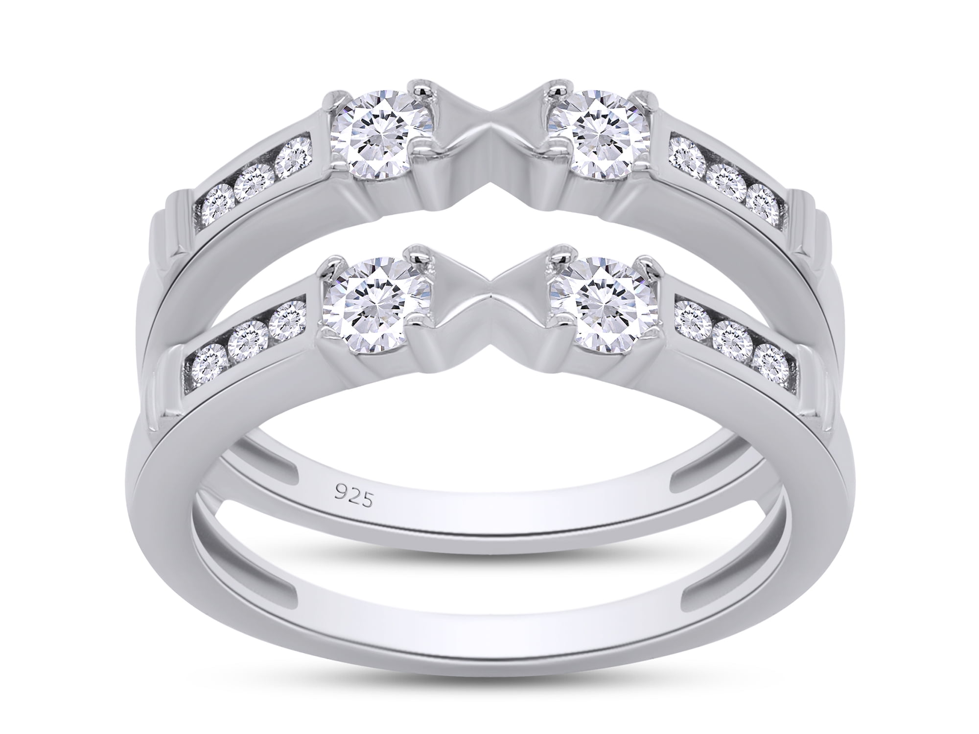 3/5 ct t.w Round Cut Lab Created Moissanite Diamond Anniversary Wedding ...