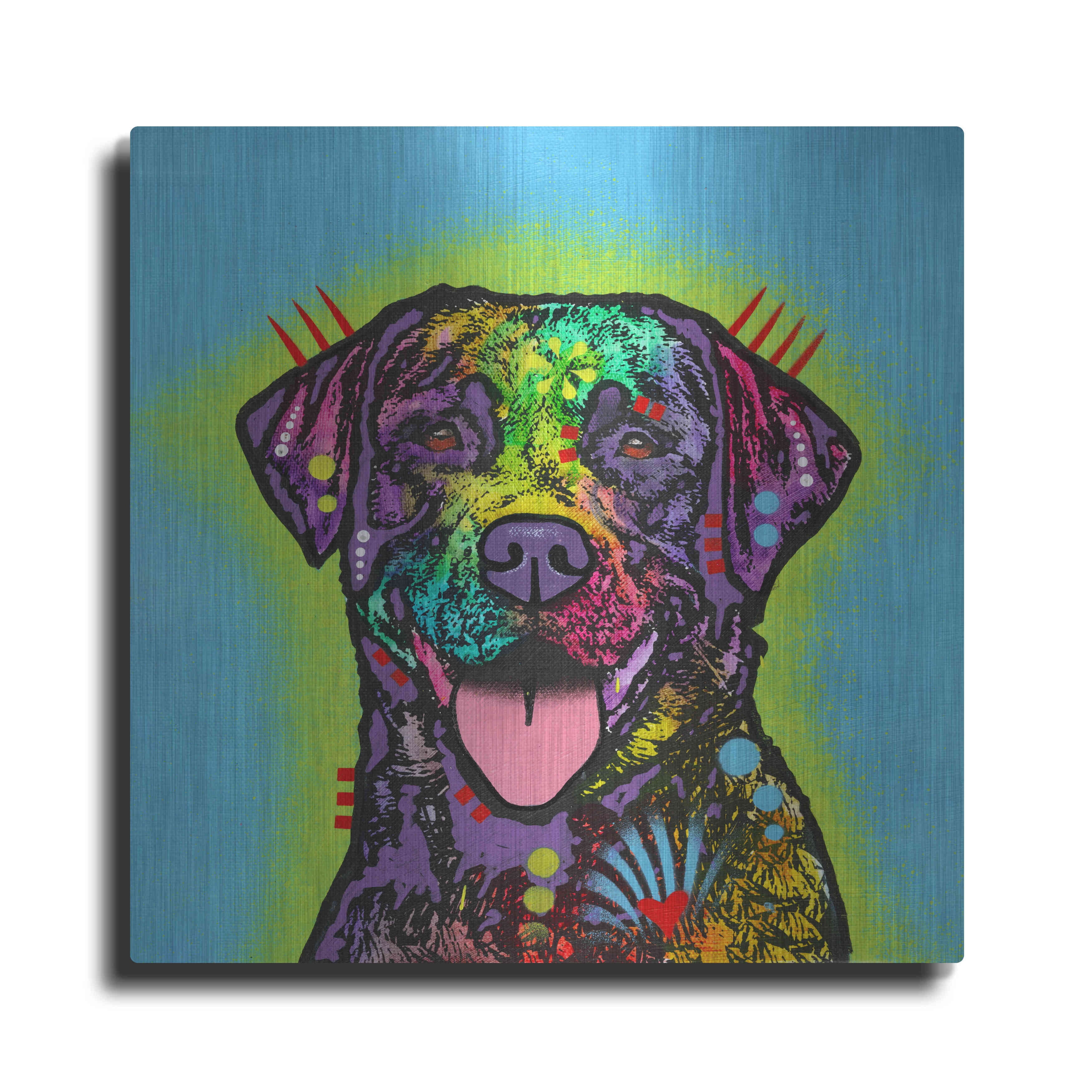Luxe Metal Art 'Lab' by Dean Russo, Metal Wall Art, 12"x12" - Walmart.com