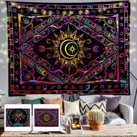 Blue Tree of Life Peacock Tapestry - Walmart.com