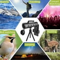 Day / Night Vision 80x100 Zoom HD Monocular Starscope Monocular ...