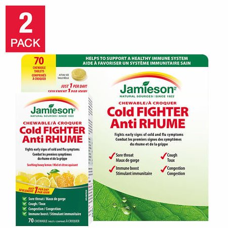 Jamieson Cold Fighter 2 x 70 Chewable - Walmart.ca