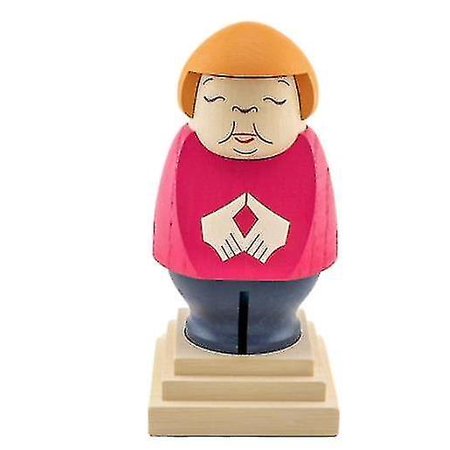 Angela Merkel Figure Wooden Statue 14*6.5cm Celebrity Figurine Home-1 ...