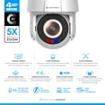 Amcrest 4MP Outdoor PTZ AI IP Camera, 5X Zoom, Human Detection, 98ft ...