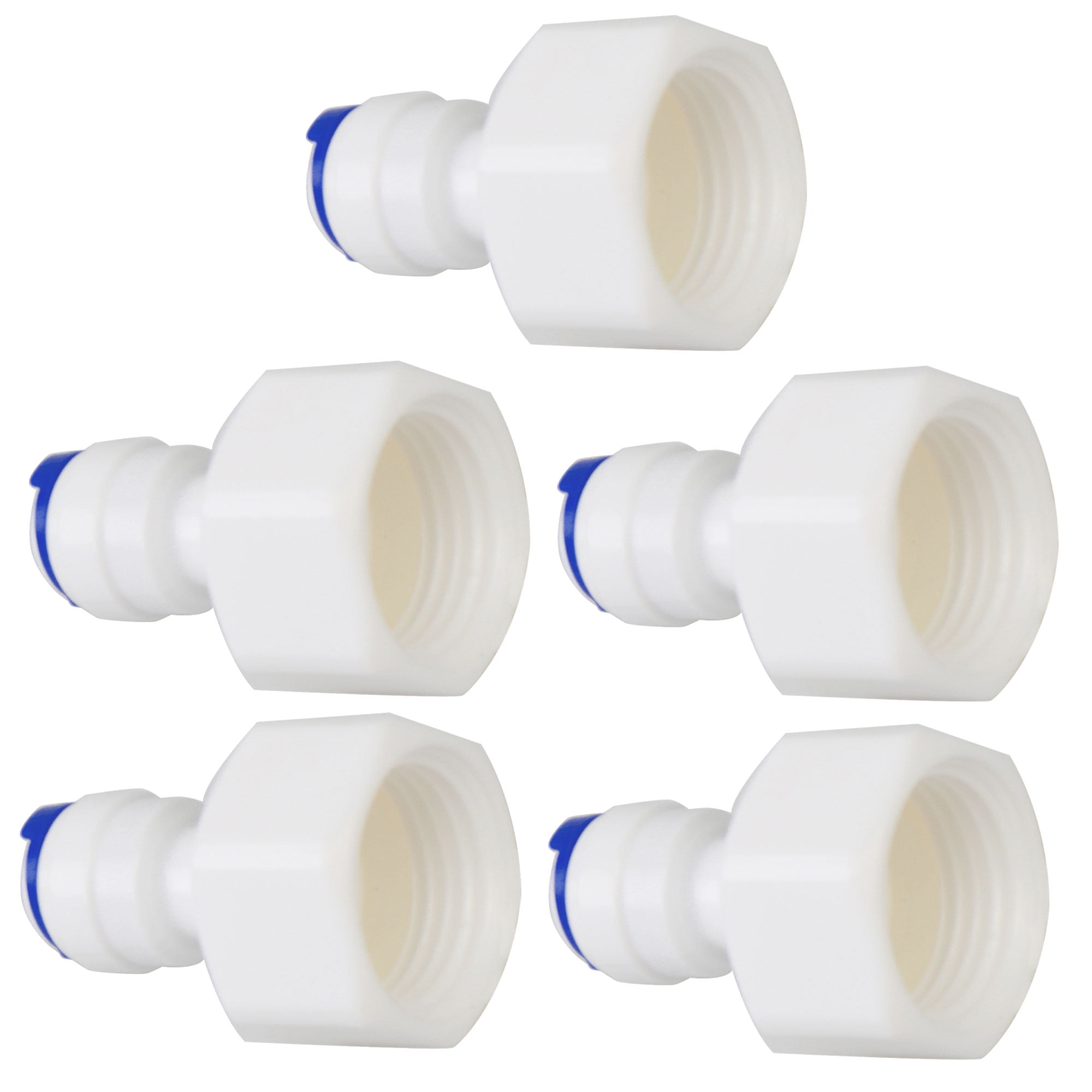 Uxcell 1/2 Inch BSP Female to 1/4 Inch OD Water Purifier Tube Fitting ...