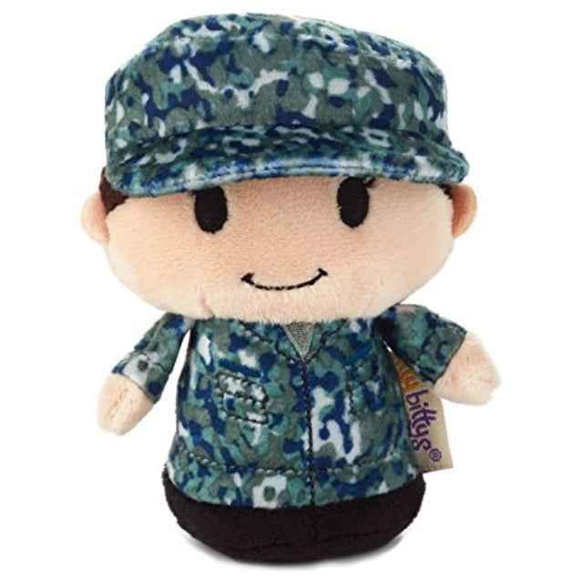 hallmark itty bittys blue camo girl stuffed animal itty bittys ...