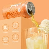 poppi Orange Cream Prebiotic Soda, 12 oz Can, Low Sugar, ACV ...