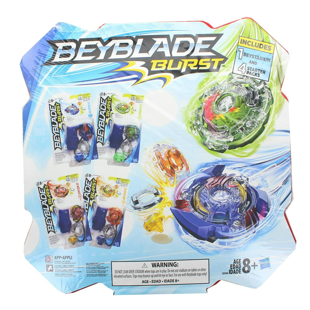 Beyblade Burst Stadium Bundle | Beystadium and 4 Starter Packs ...