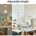 Crystal Pendant Lights - Kitchen Island Lighting, Mini Crystal ...