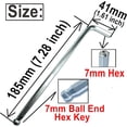 shiyou-1pcs 7mm Ball End Allen Wrench sets,7mm Hex Key Wrench set,7mm ...