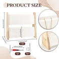 2-Layer Bamboo Slant Back Necklace Organizer Display Stands with PU ...