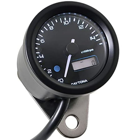 Daytona VELONA Electric tachometer for motorcycles Black body / 3 color ...