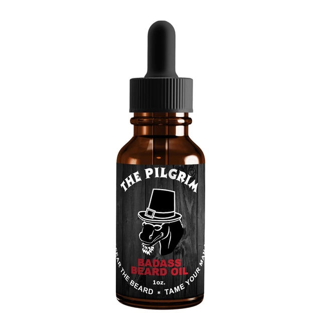 Badass Beard Care Beard Oil - The Pilgrim Scent, 1 oz - Natural ...