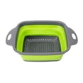 Collapsible Colanders with Self-Draining Base Over Sink-edge Silicone ...