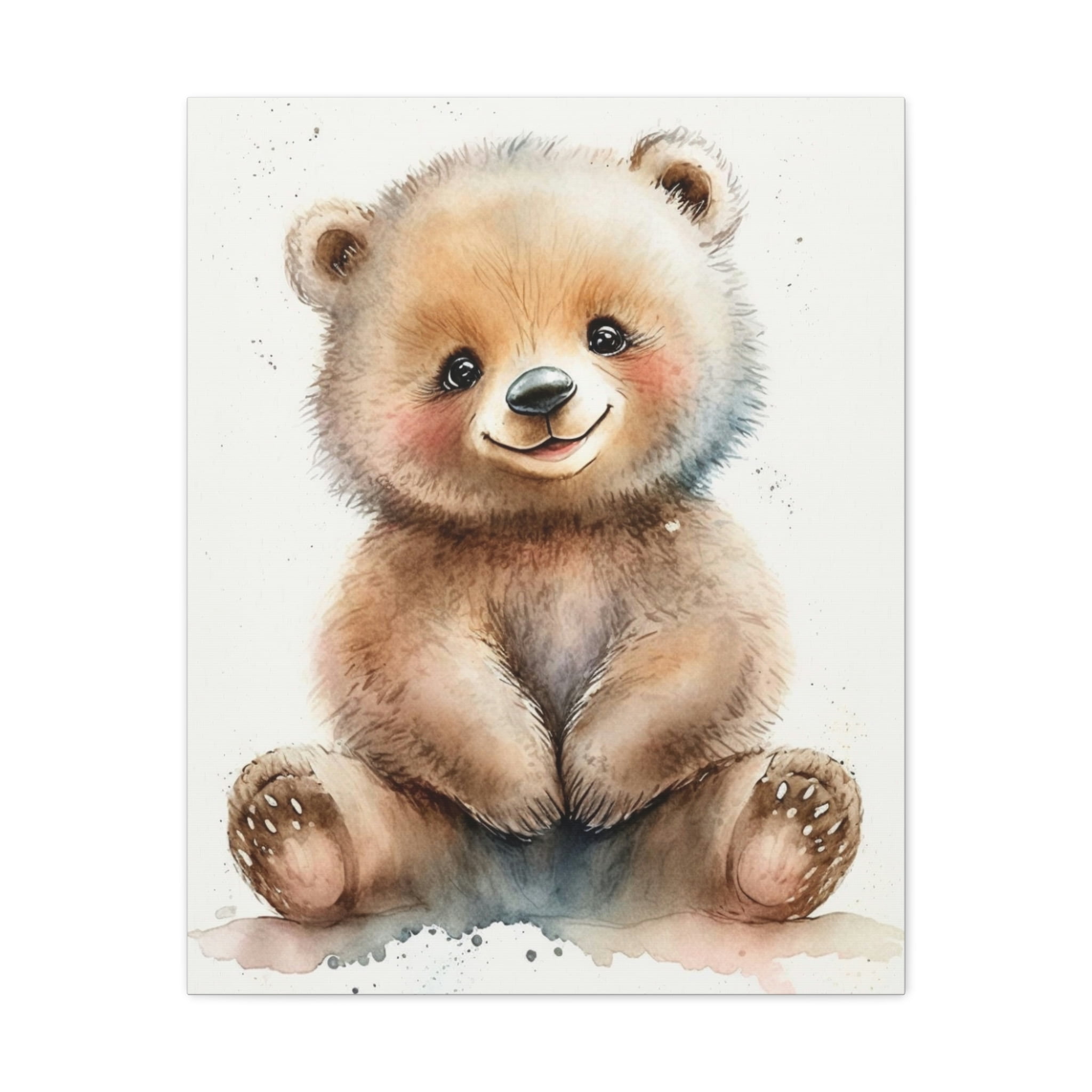 Watercolor Teddy Painting - Nursery Collection - Bedtime Stories ...