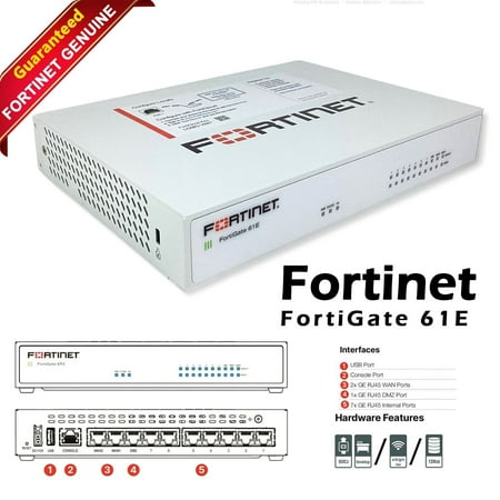 Fortinet Fortigate FG-61E Firewall Network Security Appliance ATP ...
