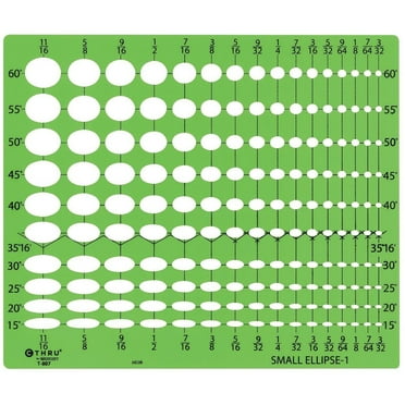 Pacific Arc - Even Ellipse Master Template Guide, 79 Ellipses in 5 ...