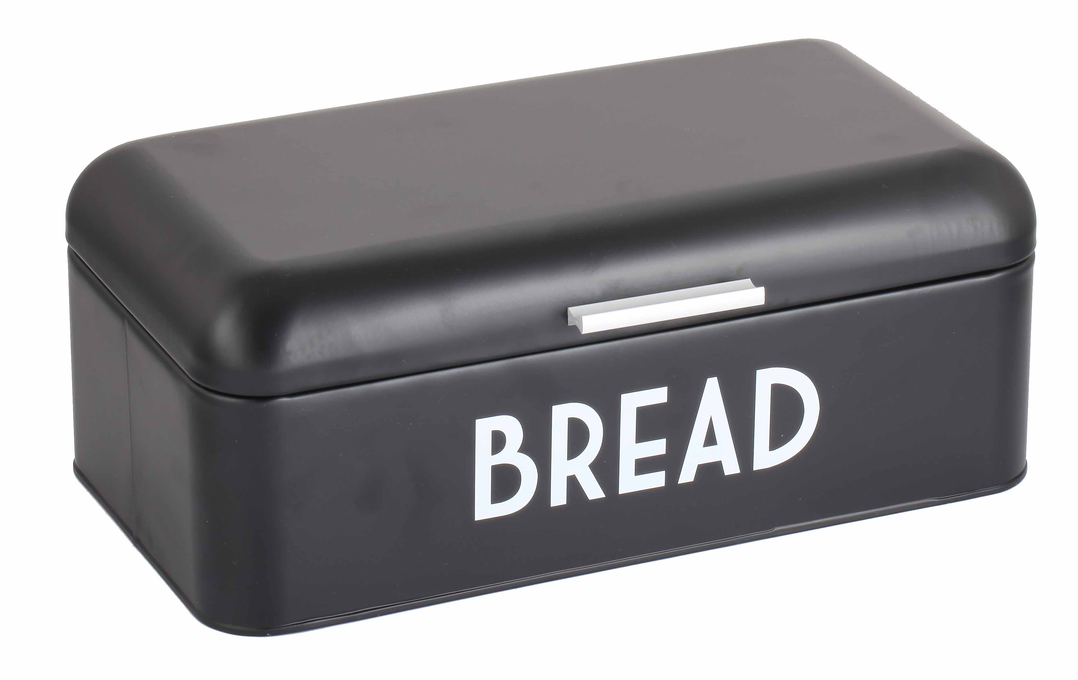Home Basics Metal Bread Box, Black - Walmart.com