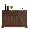 Gymax Buffet Sideboard Console Table Server Cupboard Cabinet w/2 ...
