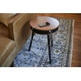 DecorTech Round End Table with Bluetooth Speaker and USB Charging Port ...