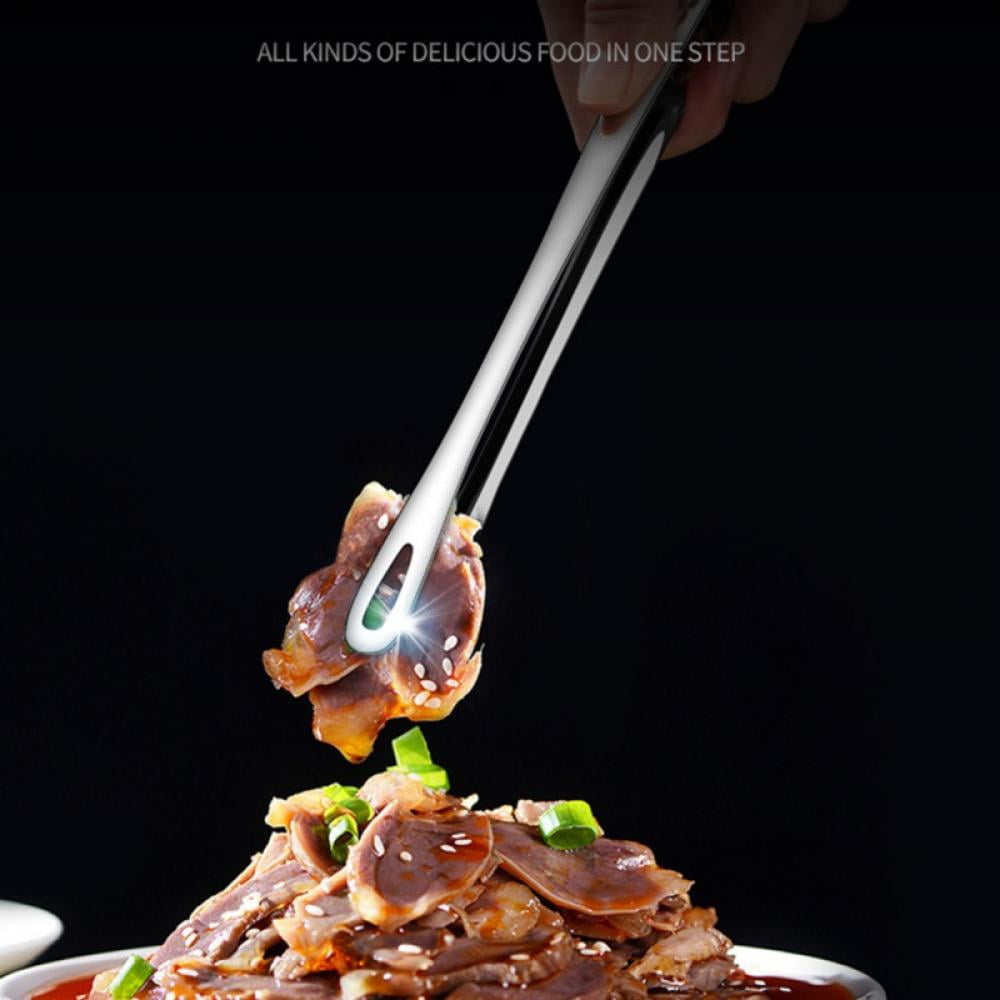 Stainless Steel Food Tong, Anti-Heat Cooking Long Handle Tweezers ...