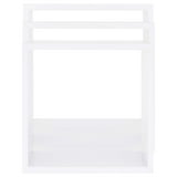 vidaXL Wall Cube Shelf Set of 3 White MDF Small Wall Cube Shelf ...
