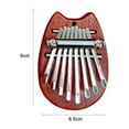 Shulemin Thumb Piano,8 Key Mini Kalimba Finger Thumb Piano Marimba ...