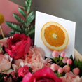 3drose, Frontal View of a Cut Orange Citrus Fruit. Stylized Photo, 6 ...