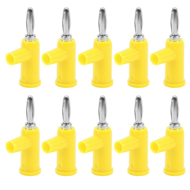 10pcs Stackable Banana Plug 4mm/0.2in Solderless Plug Standard Size ...
