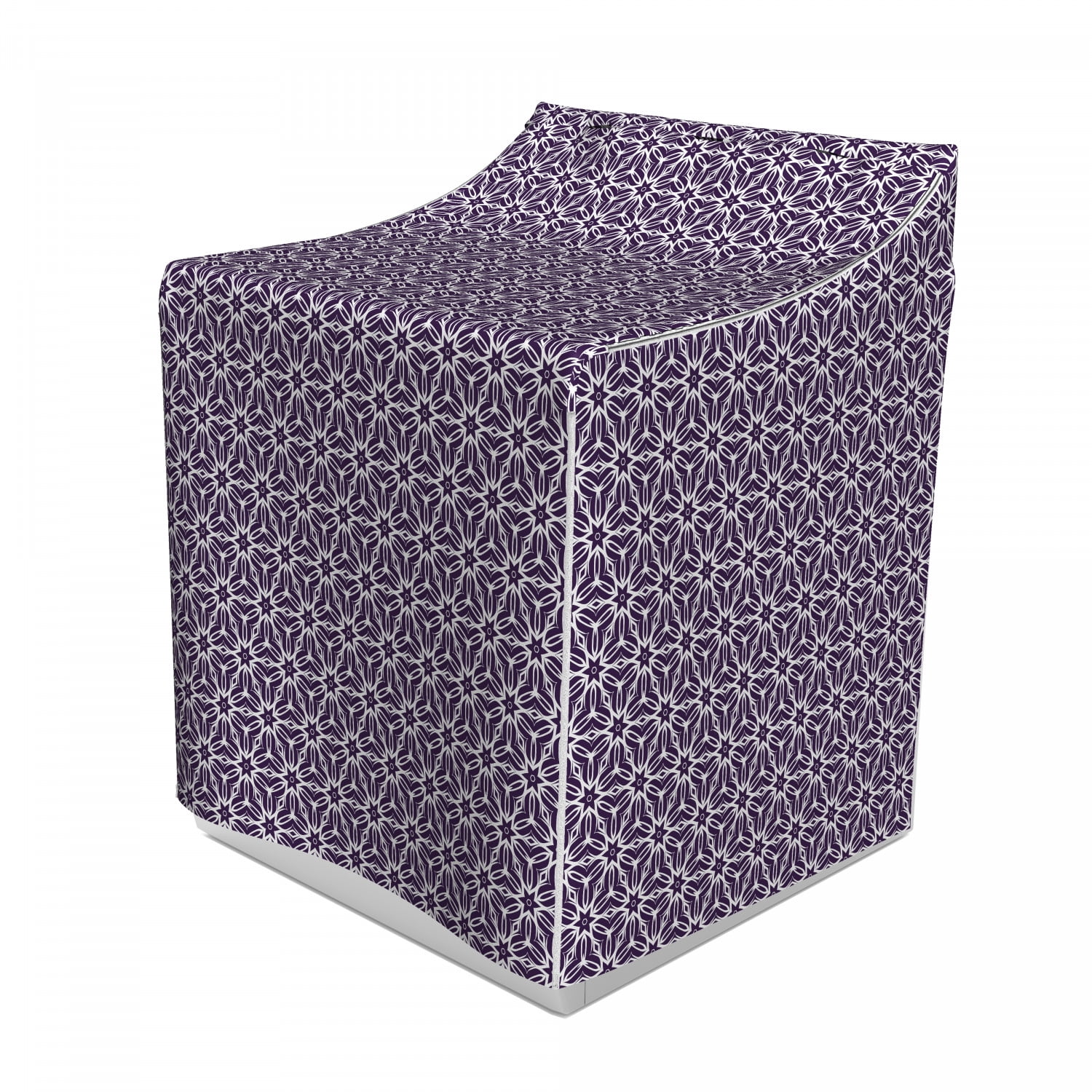 Purple Washer Cover, Geometric Arrangement with Flower Petal ...