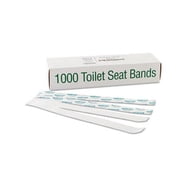 Bagcraft Sani/Shield Printed Toilet Seat Band, Paper, Blue/White, 16 ...