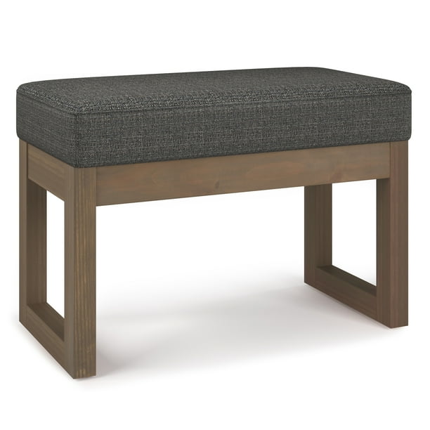 Simpli Home Milltown 26 inch Wide Contemporary Rectangle Footstool ...
