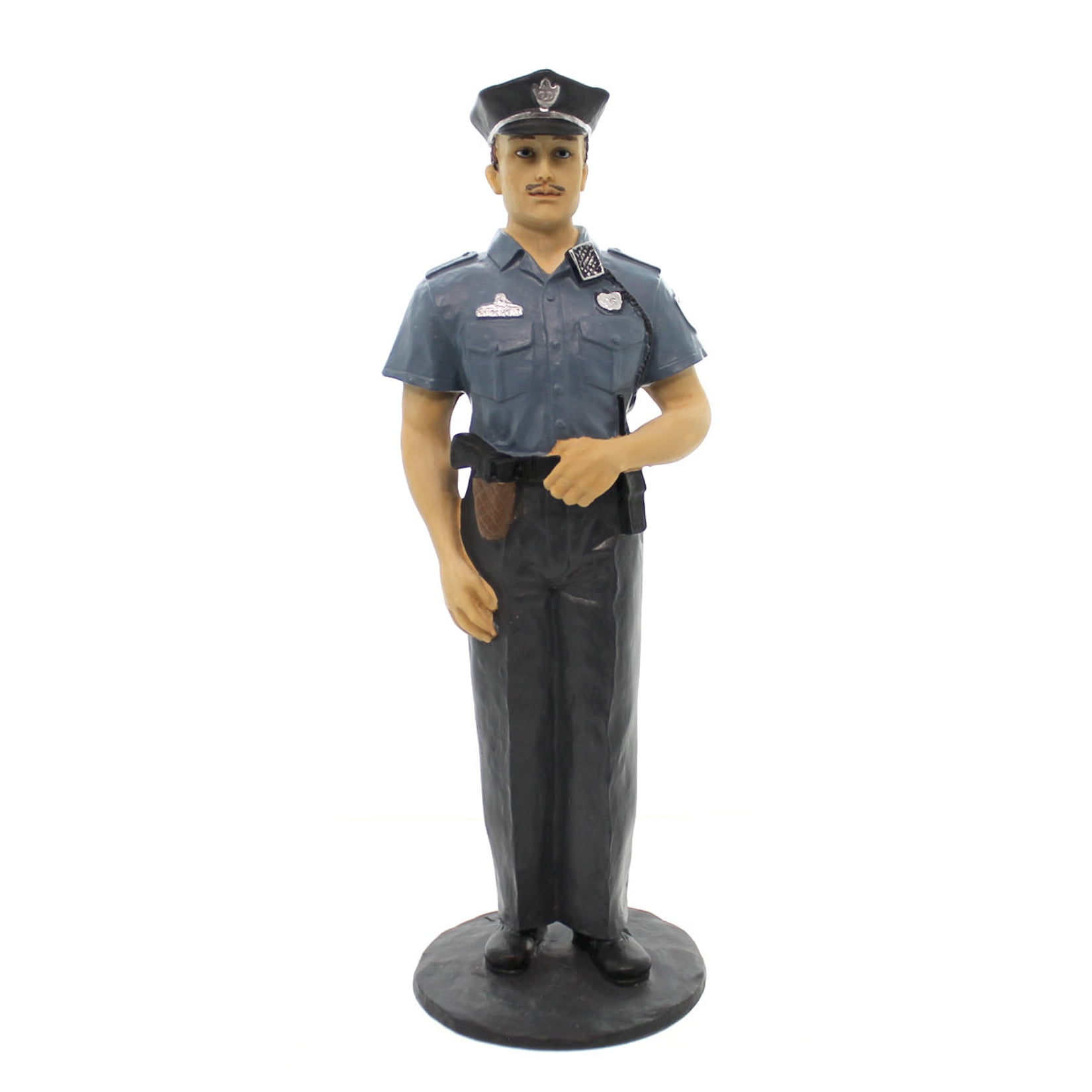 Figurine Policeman White Polyresin Law Enforcement Badge 27023 ...