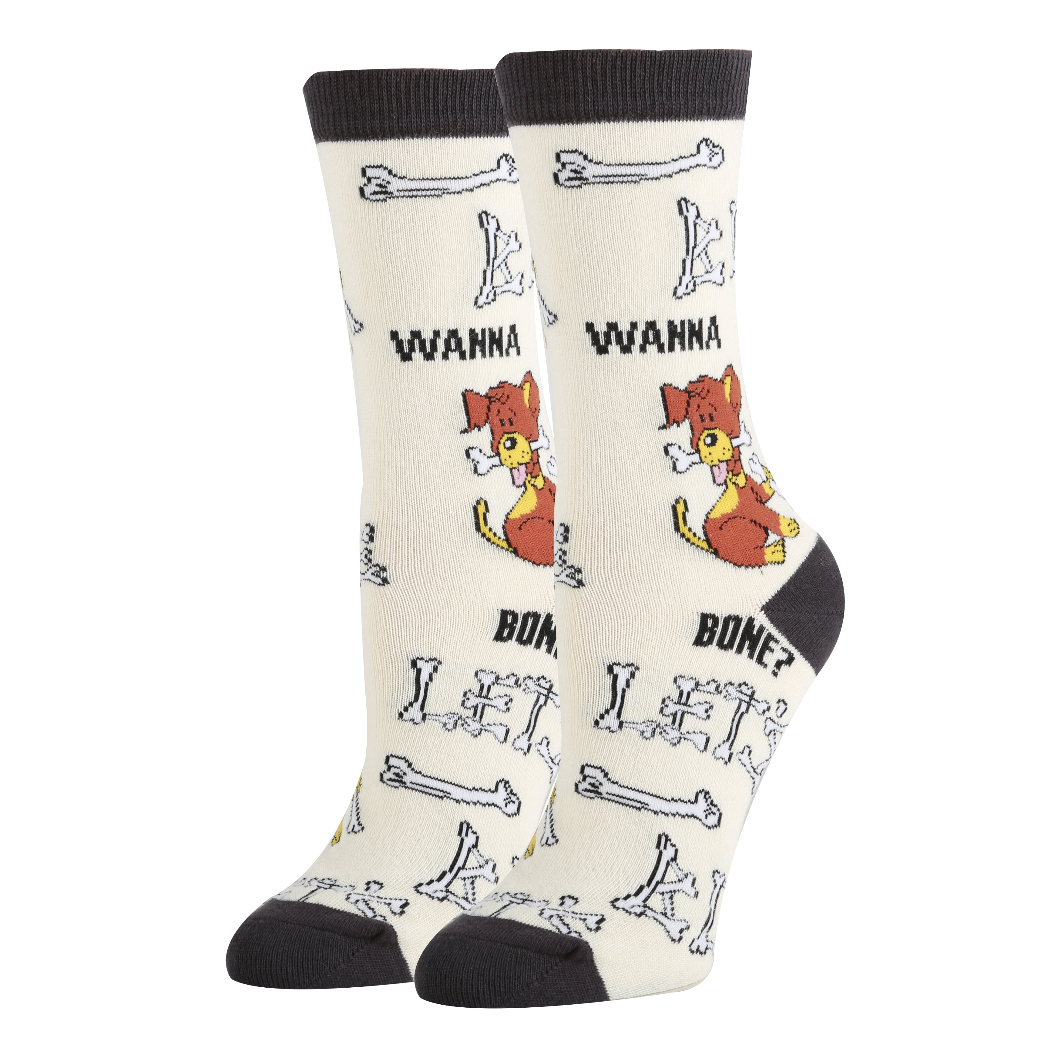 OoohYeah Womens Funny Animal Crew Socks, Wanna Bone, Novelty Dress ...
