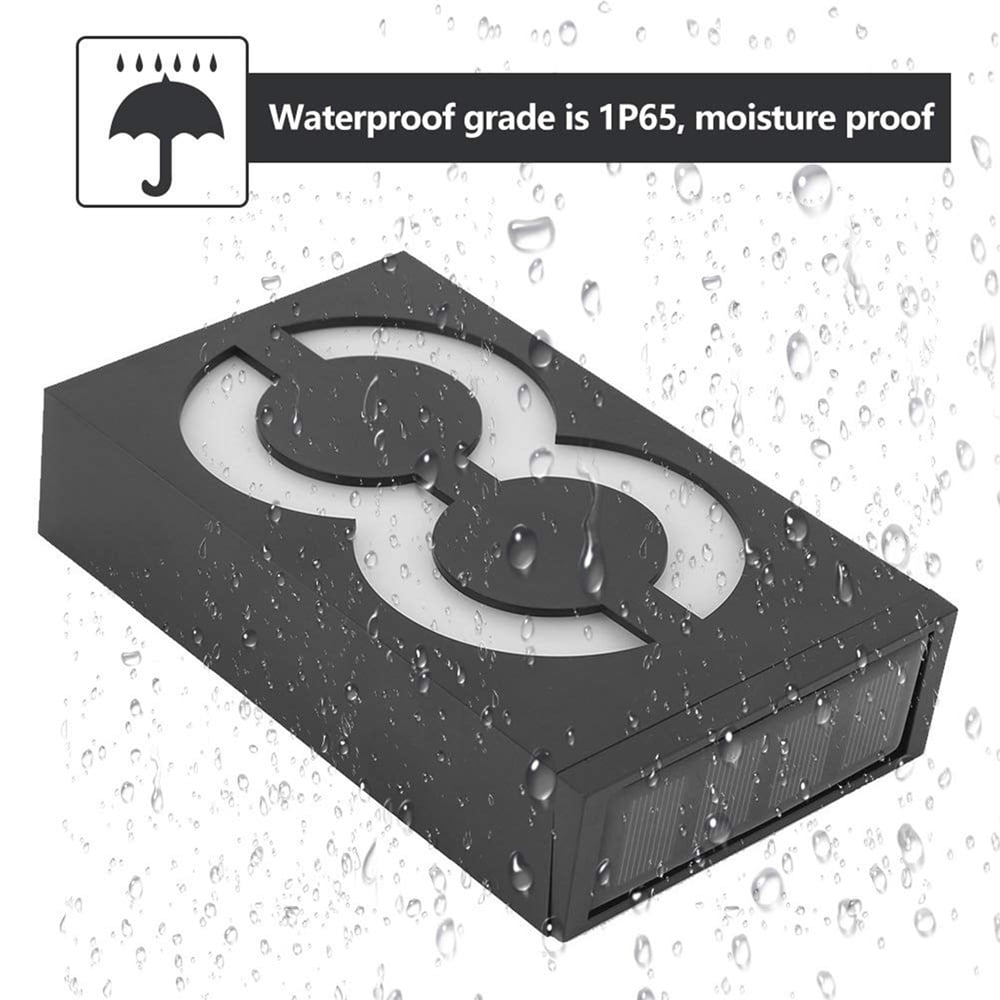 Solar Number Light,Solar House Number,Address Sign Light,Solar Powered ...