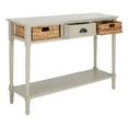 Home Collection Christa Vintage Grey 3-Drawer Storage Console Table - Walmart.com