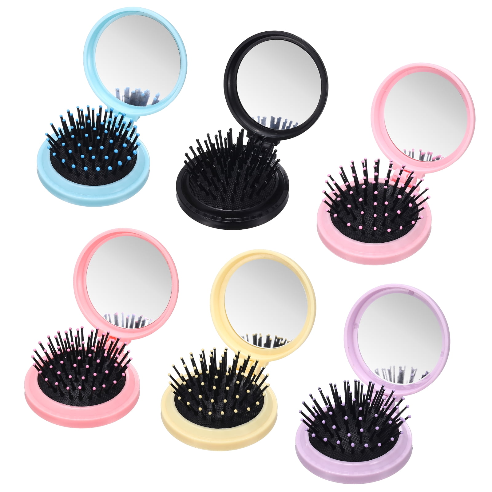 Click here for Uxcell 6 Pcs Mini Compact Travel Hair Brush  Round... prices